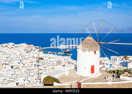 Boni or Bonis Windmill at the Folklore Agricultural Museum in Mykonos ...