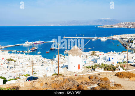 Boni or Bonis Windmill at the Folklore Agricultural Museum in Mykonos ...