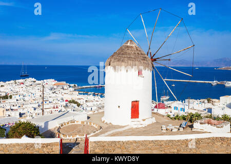 Boni or Bonis Windmill at the Folklore Agricultural Museum in Mykonos ...