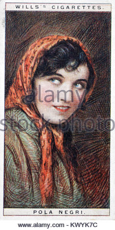 POLA NEGRI (1897-1987) Polish film actress and singer in 1943 Stock ...