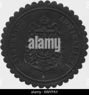 The seal of the Imperial German Navy used for coastal artillery and ...