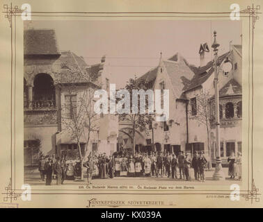 Photograph from the 1896 Hungarian Millennium Exhibition, showing a ...