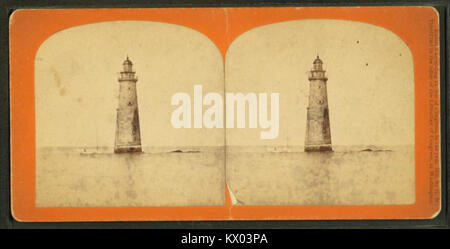 A photograph of Minot's Ledge Lighthouse by G. W. Tirrell, showcasing ...