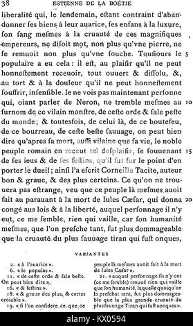 A reference to LaBoétie, the 16th-century French writer and philosopher ...