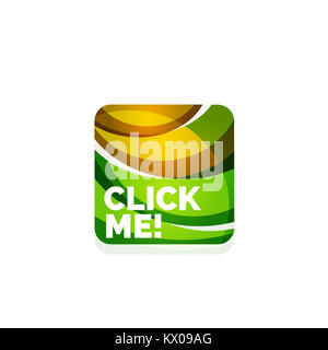 abstract square button template. Minimalistic geometric clean style ...