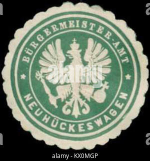 A historical seal mark from the Mayor's Office in Trautenau ...