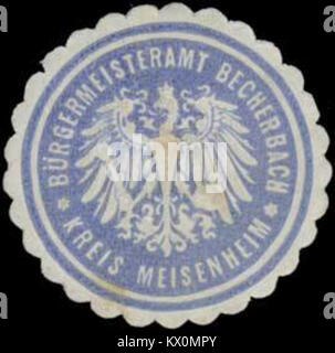 This historical seal mark represents the Bürgermeisteramt (Mayor's ...