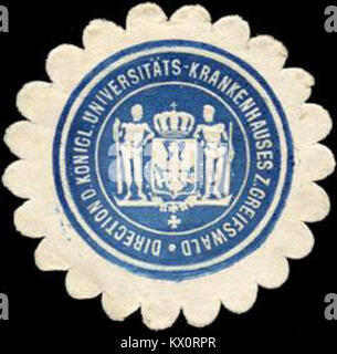 This official seal from the Royal Direction of the Prison at Siegburg ...