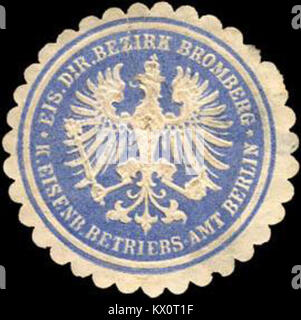 This seal represents the Royal Railway Directorate of Magdeburg ...