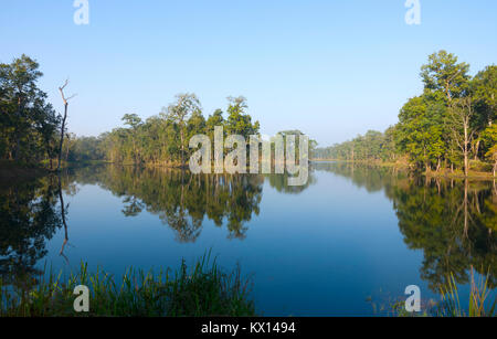 Twenty thousand lake (Bishazari Tal), Chitwan National Park, Nepal ...