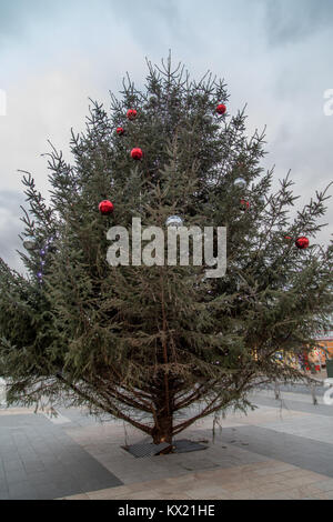 The yearly Christmas tree at the front of the Gravesend civic centre is ...