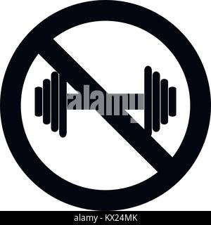 Prohibition vector sign - no heavy load Stock Vector Image & Art - Alamy