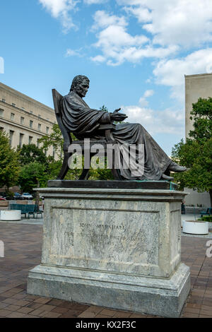 Statue of John Marshall, at the John Marshall Memorial Park, NW ...