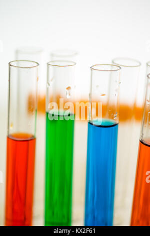 colorful rows of laboratory test tubes , science background. Laboratory ...