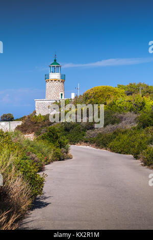 Lighthouse at Cape Skinari, Zakynthos island, Greece Stock Photo - Alamy