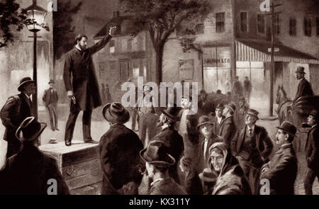 American Christian evangelist Dwight Lyman Moody (1837-1899), known as ...