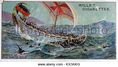 Wreck of the White Ship. The White Ship, a 12th-century vessel, sank ...
