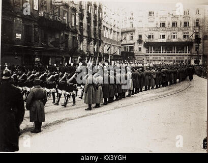 Photograph documenting the funeral of Emperor Franz Josef of Austria ...