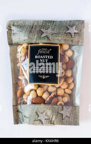 Mixed nuts packet roasted salted tesco make pack logo product cutout ...