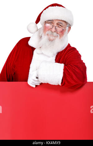 Santa claus leaning on an empty open fridge and showing thumbs up ...