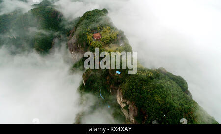 Xianju. 7th Jan, 2018. Photo taken on Jan. 7, 2018 shows scenery of the ...