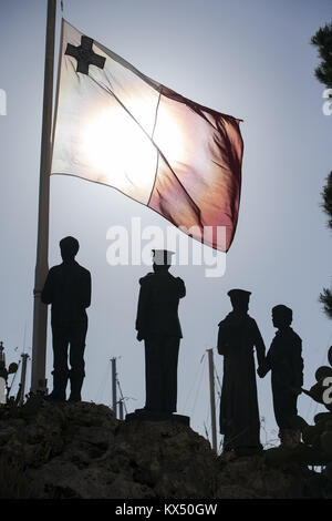 The Freedom Monument in Vittoriosa Malta, showing a British sailor ...