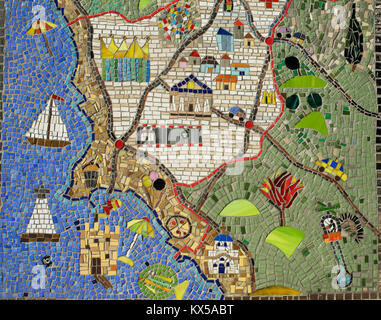 Map of The Town of Paphos Cyprus Stock Photo - Alamy