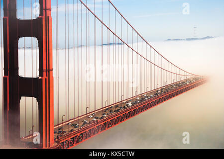 Beautiful view of iconic Golden Gate Bridge in San Francisco at ...
