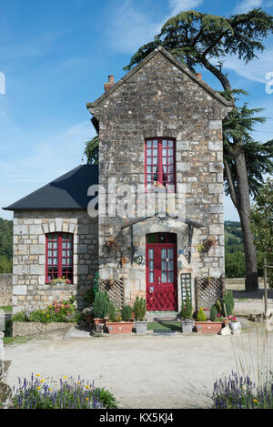 The historic medieval entrance to Domfront Castle and Tourist Office ...