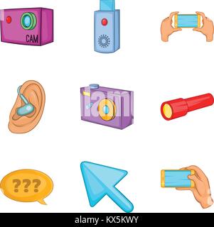 Useful device icons set, cartoon style Stock Vector Image & Art - Alamy