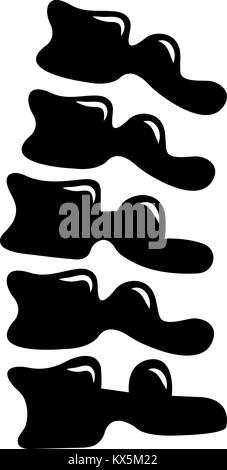 Vertebrae icon, simple style Stock Vector Image & Art - Alamy