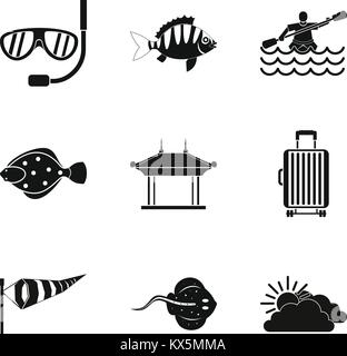Dip icons set, simple style Stock Vector Image & Art - Alamy