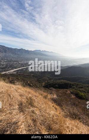 Southern California mountain morning view of La Crescenta - Montrose ...