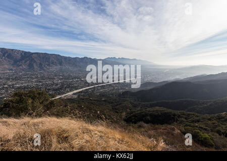 Southern California mountain morning view of La Crescenta - Montrose ...