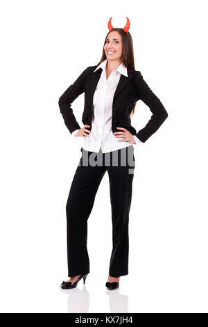 Funny devil isolated on the white background Stock Photo - Alamy