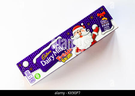 Cadbury Dairy Milk Freddo Faces with a christmas theme in a cardboard ...