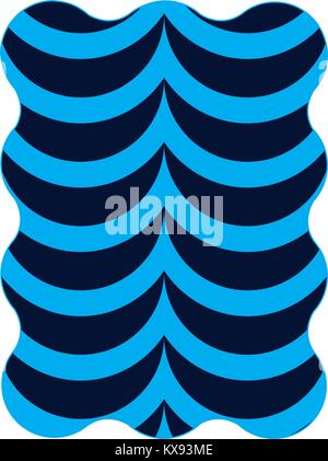 rectangle shape with nature waves background Stock Vector Image & Art ...