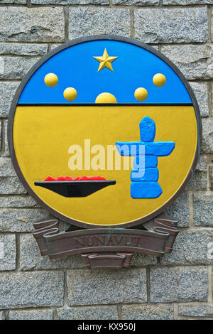 Coat of Arms of Nunavut, Confederation Garden Court, Victoria ...