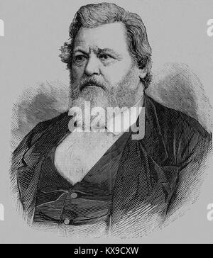 Karl Vogt (1817-1895). German scientist, philosopher and politician ...