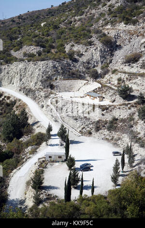 PAPHOS, CYPRUS - CIRCA OCTOBER 2017 Sculpture near entrance of Adonis ...