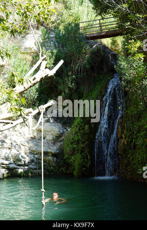 PAPHOS, CYPRUS - CIRCA OCTOBER 2017 Sculpture near entrance of Adonis ...