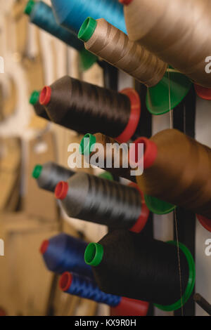 Colored leather threads Stock Photo - Alamy