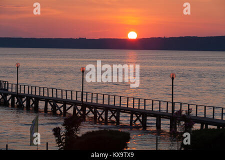 The wooden platform in Dardanelles. The view from Asia on Europe Stock ...