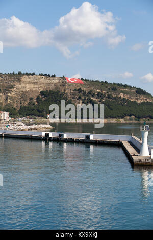 The crossing through the strait of Dardanelles from Asia to Europe ...