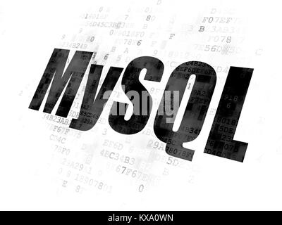 Software concept: MySQL on Digital Paper background Stock Photo - Alamy