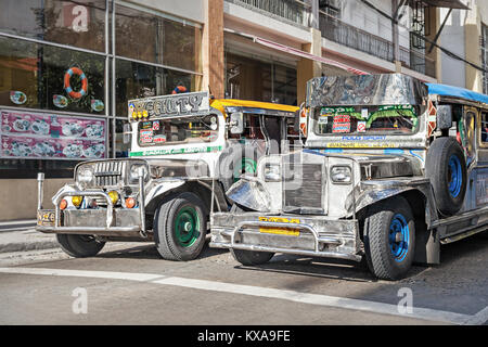 MANILA, PHILIPPINES - FEBRUARY 24: Jeepney on the street on February ...