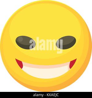 Cunning smiley icon, cartoon style Stock Vector Image & Art - Alamy