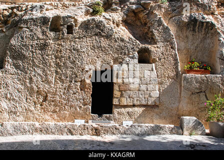 The Rock of Calvary (Golgotha), located in Adam's Chapel in the Church ...