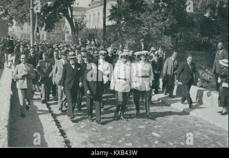 Photograph of Boris III in Vidin, Bulgaria, in 1934, showing the ...