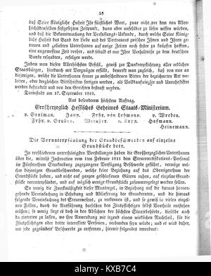 A page from the 'Großherzoglich Hessisches Regierungsblatt' (Grand ...